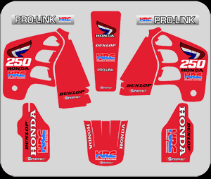 HRC CR250 Graphic Kit (1988 - 1989) [CR250 HRC] - £85.00 : Sniper ...