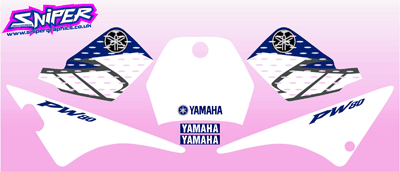 Factory PW80 Blue Graphic Kit [PW80 Factory] - £26.00 : Sniper Graphics ...